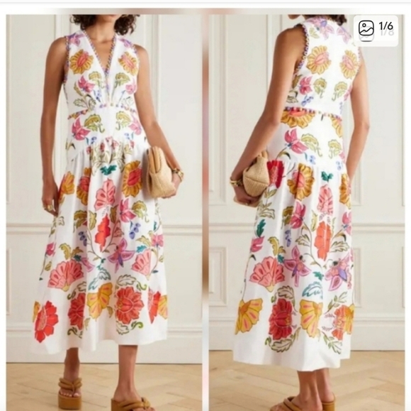 FARM Rio | Dresses | Farm Rio Insects Floral Mididress | Poshmark